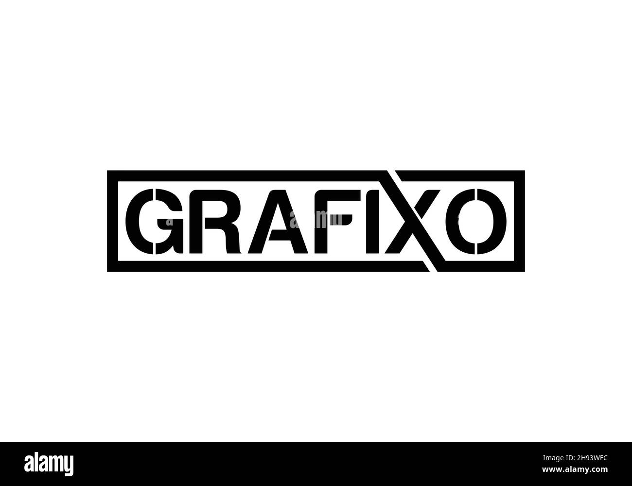 GRAFIXO Word Mark Logo Design Vector Template grafizo Word Logo Design ...