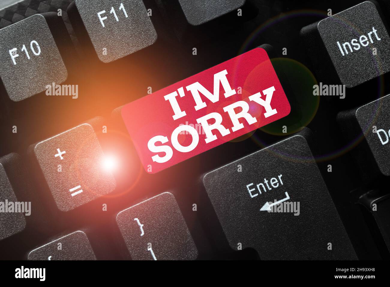 Conceptual caption I M Sorry. Business concept To ask for forgiveness ...