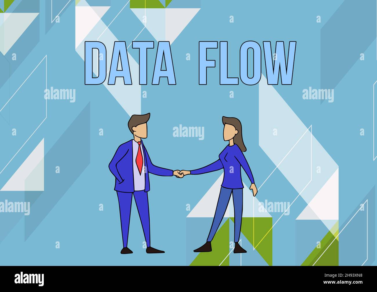 Writing displaying text Data Flow. Business idea the movement of data through a system comprised ...