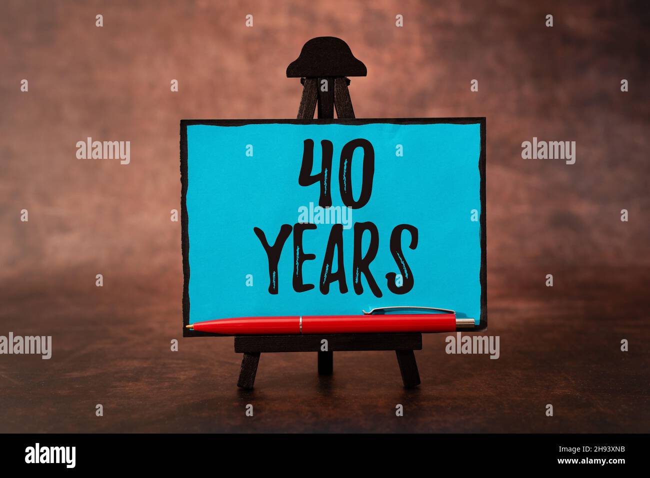 Sign displaying 40 Years. Business idea Remembering or honoring special ...