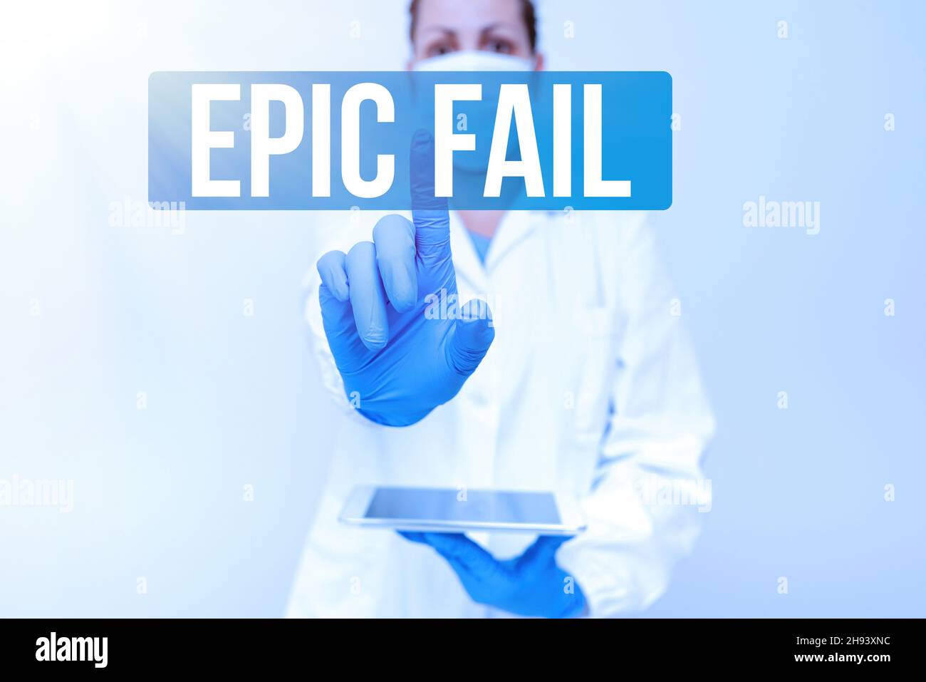 Text sign showing Epic Fail. Internet Concept a spectacularly ...