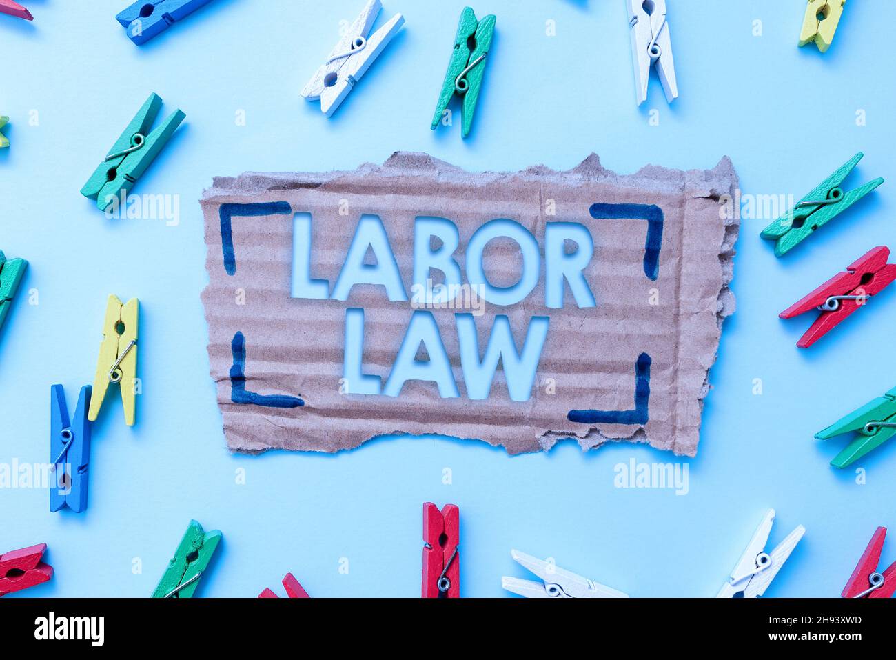 Conceptual display Labor Law. Business idea rules relating to rights ...