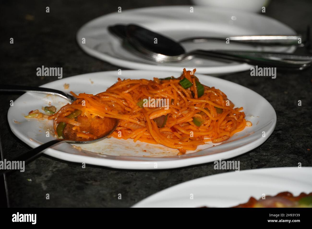 Food waste bin plate hi-res stock photography and images - Alamy