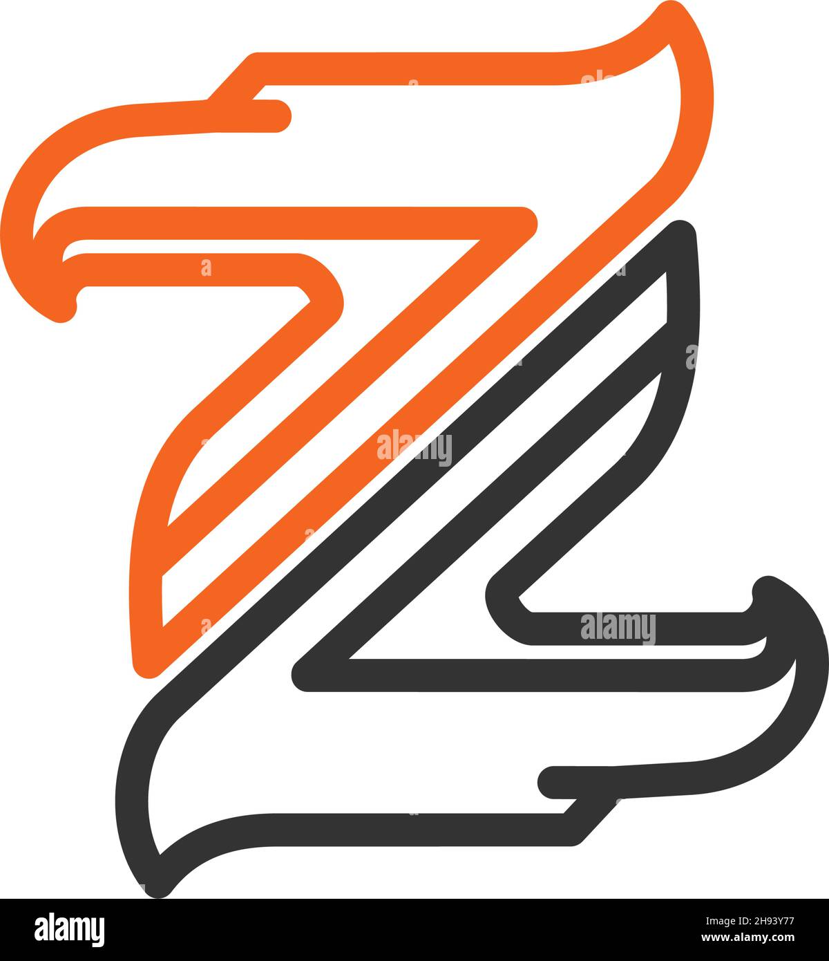 Letter Z eagle head Icon Illustration template Stock Vector Image & Art ...