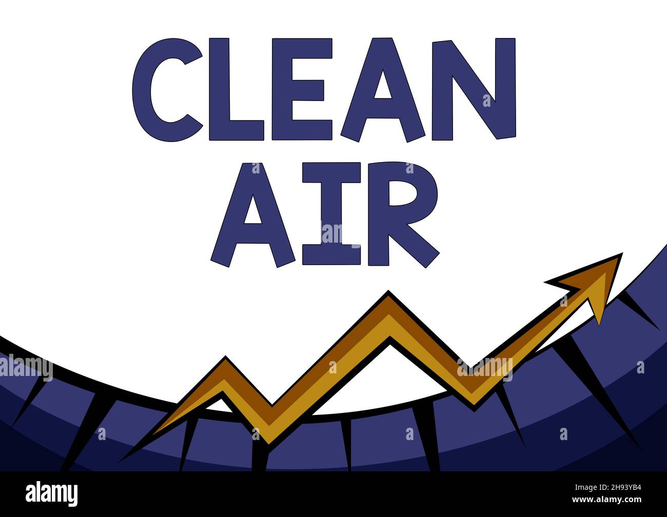 Hand writing sign Clean Air. Word Written on air that has no harmful ...