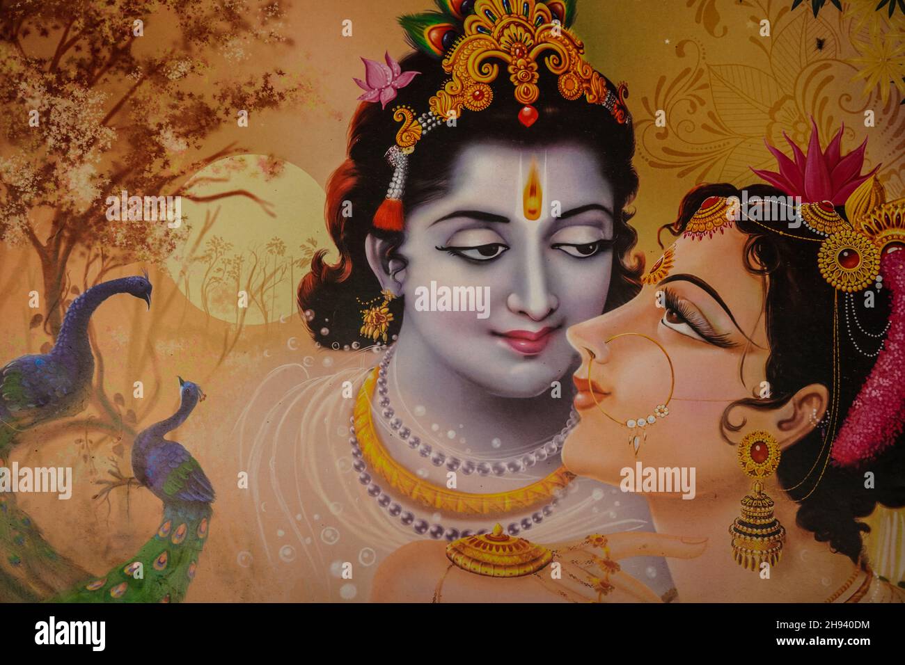 krishna god image hd poster Stock Photo - Alamy
