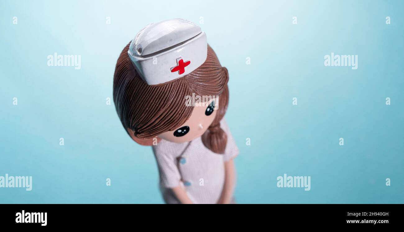 3d render, cartoon character doctor uniform Stock Photo - Alamy