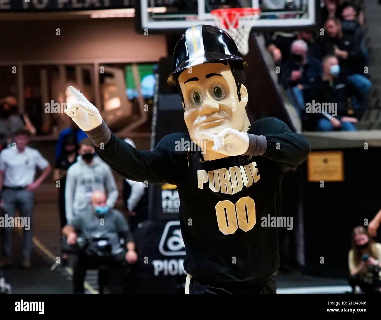 Mackey Arena. 3rd Dec, 2021. Indiana, USA; Purdue Masct Boilermaker ...