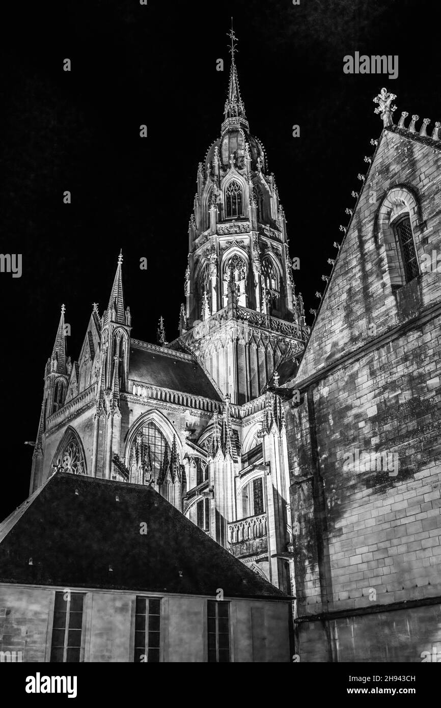 Our lady of bayeux cathedral Black and White Stock Photos & Images - Alamy
