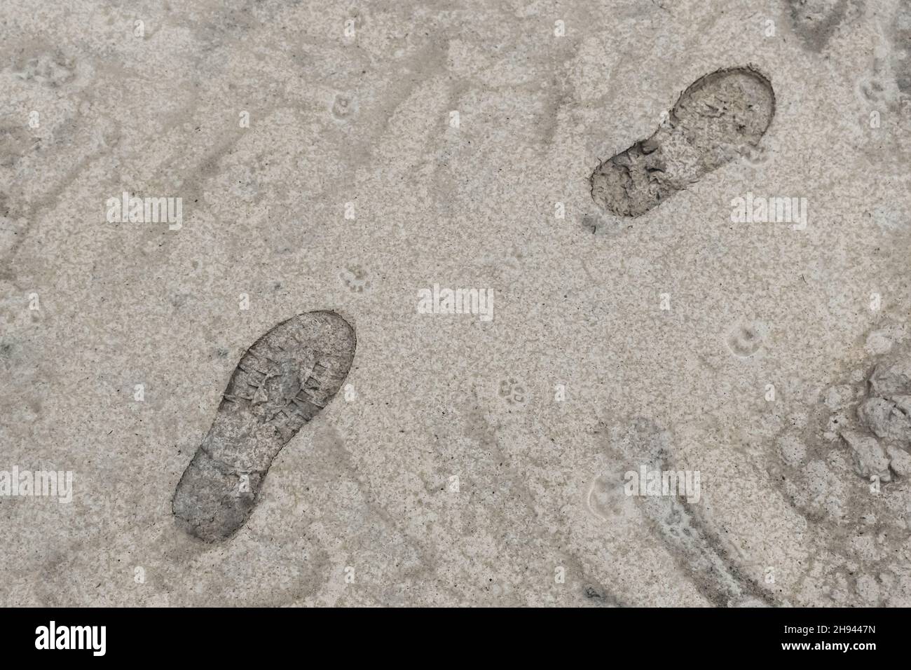 Mans Footprints High Resolution Stock Photography and Images - Alamy