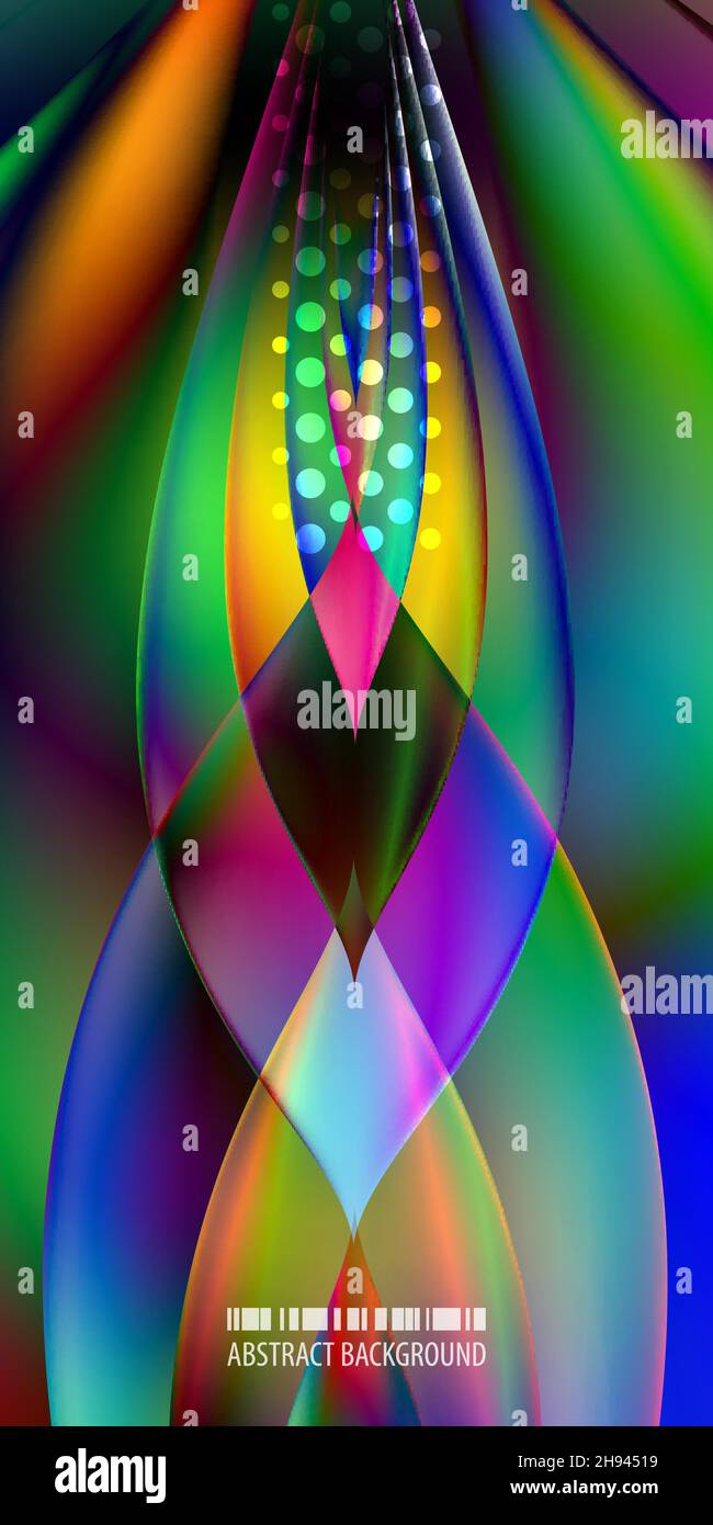 Abstract colorful background graphics template with blended multiple ...