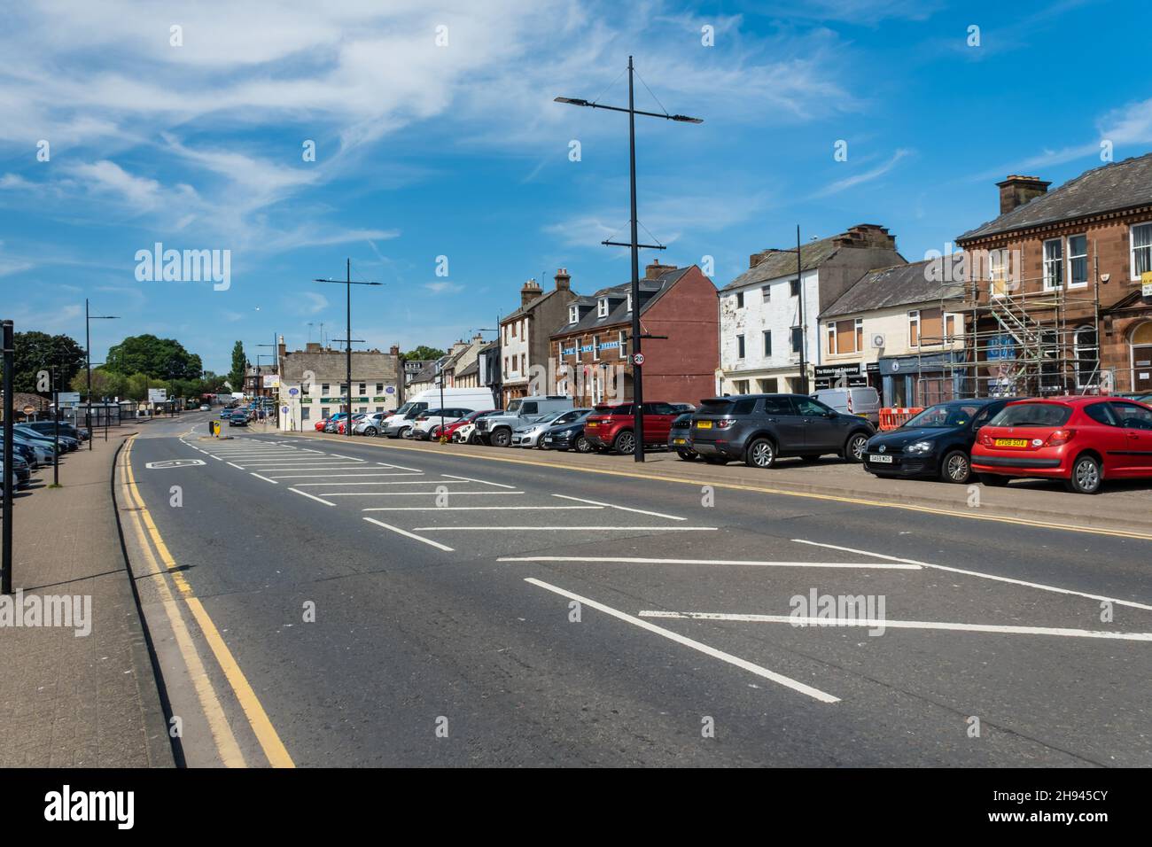 Dumfries, Scotland - July 24th 2021: The A781 road at the White Sands ...