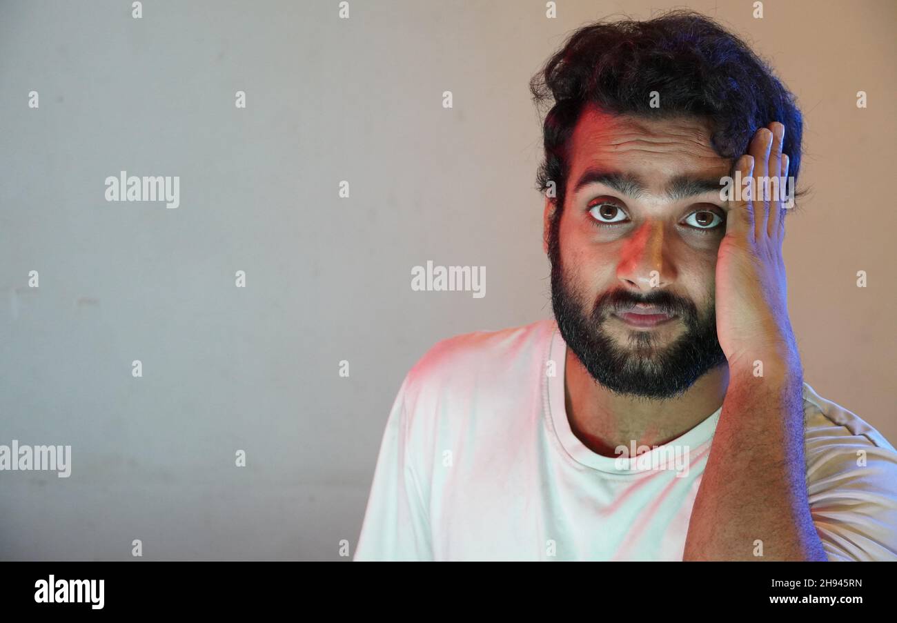 a man feels unsatisfied and failed Stock Photo - Alamy