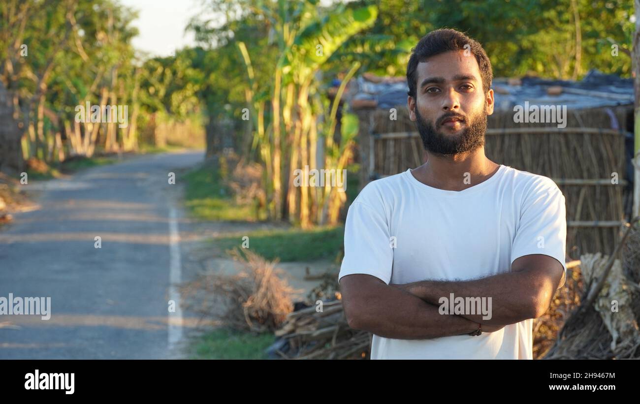 indian bihari man in village Stock Photo - Alamy