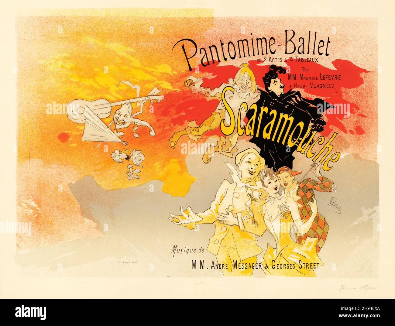 Poster art by Jules Chéret (1836-1932). French. Poster art for the ...