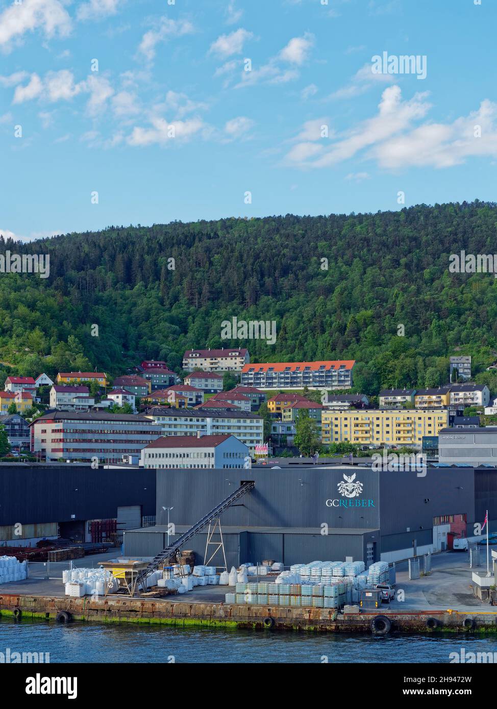 The GC Rieber Office and Warehouse in the Port of Bergen with Stores in ...
