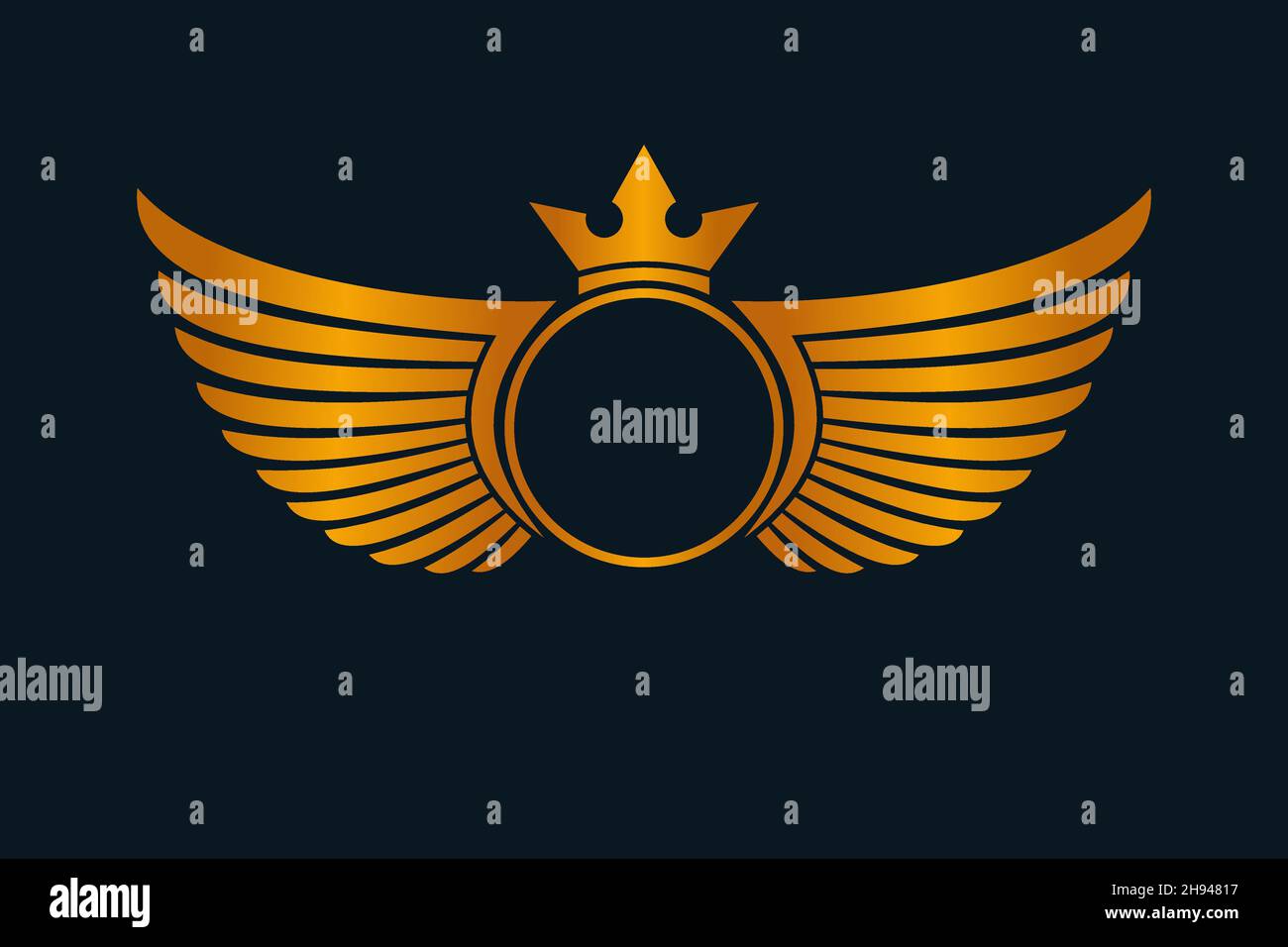 Luxury royal wing Letter FN crest Gold color Logo vector, Victory logo ...