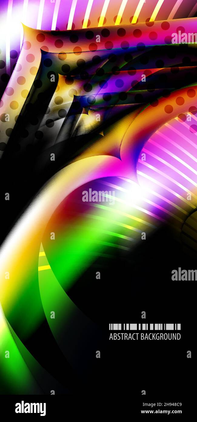 Abstract colorful background graphics template with blended multiple ...