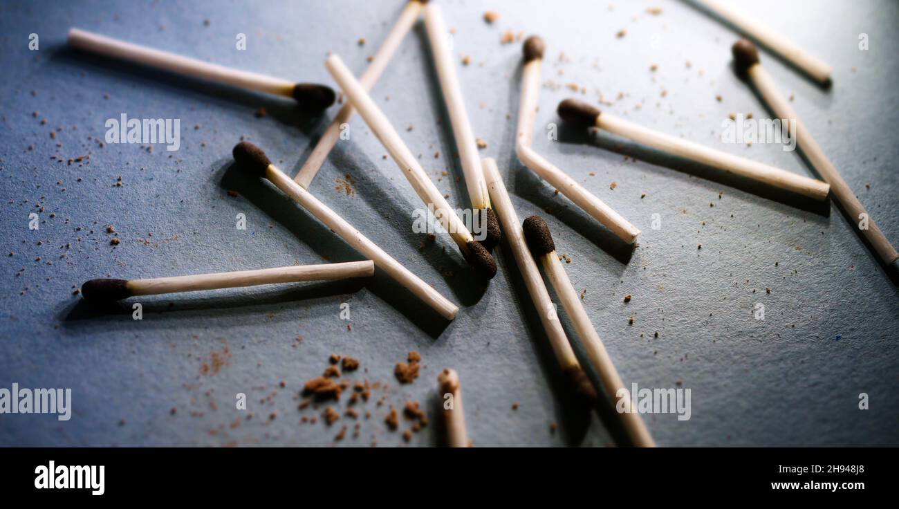 Close up of match sticks Stock Photo - Alamy