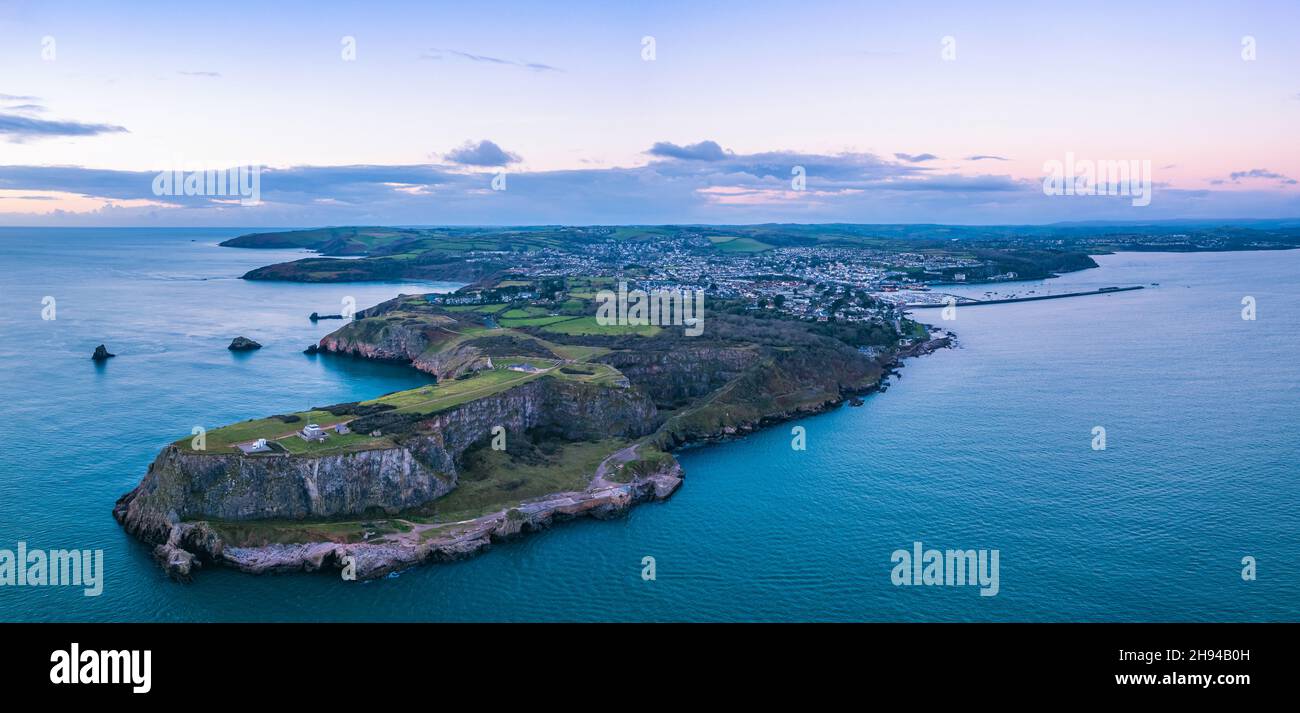 SUNRISE over BERRY HEAD, Brixham, Torbay, Devon, England Stock Photo ...