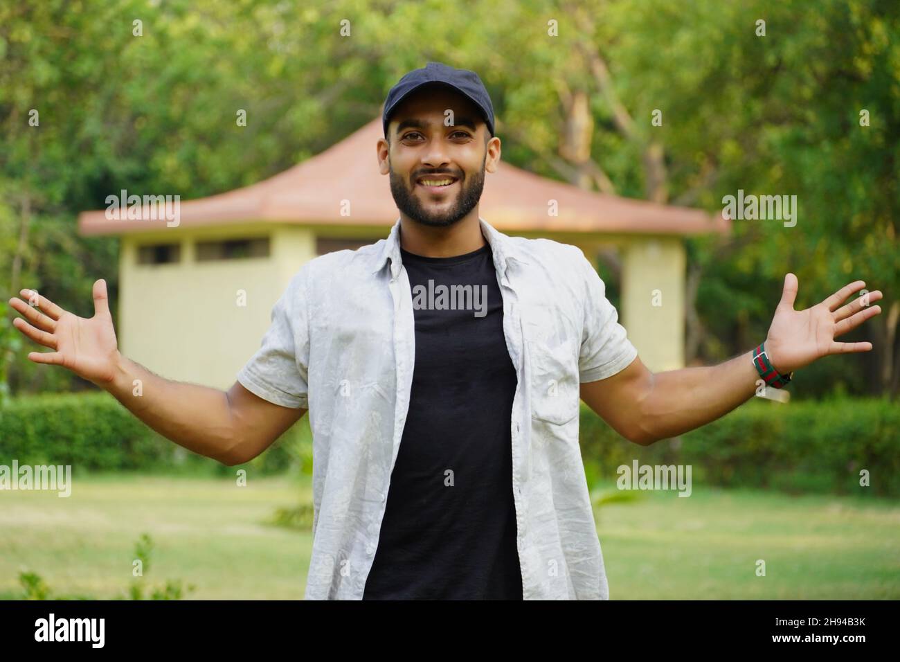 Happy man thumbs up hand hi-res stock photography and images - Alamy