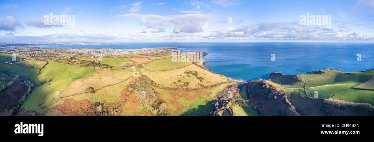 Panorama over Man Sands, Kingswear, Brixham, Devon, England, Europe ...
