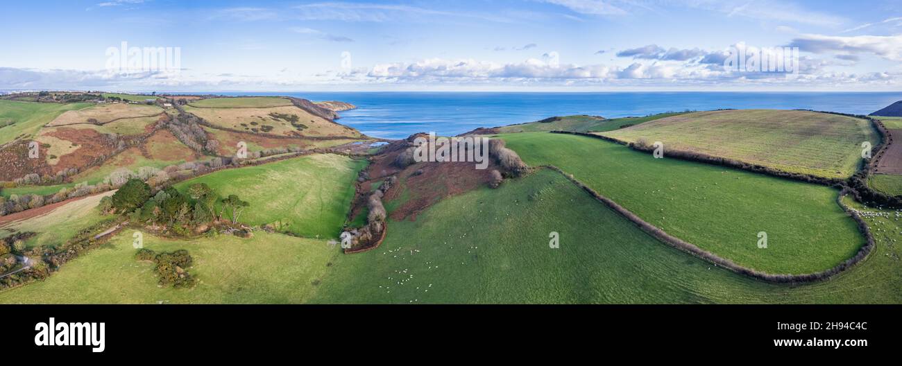 Panorama over Man Sands, Kingswear, Brixham, Devon, England, Europe ...