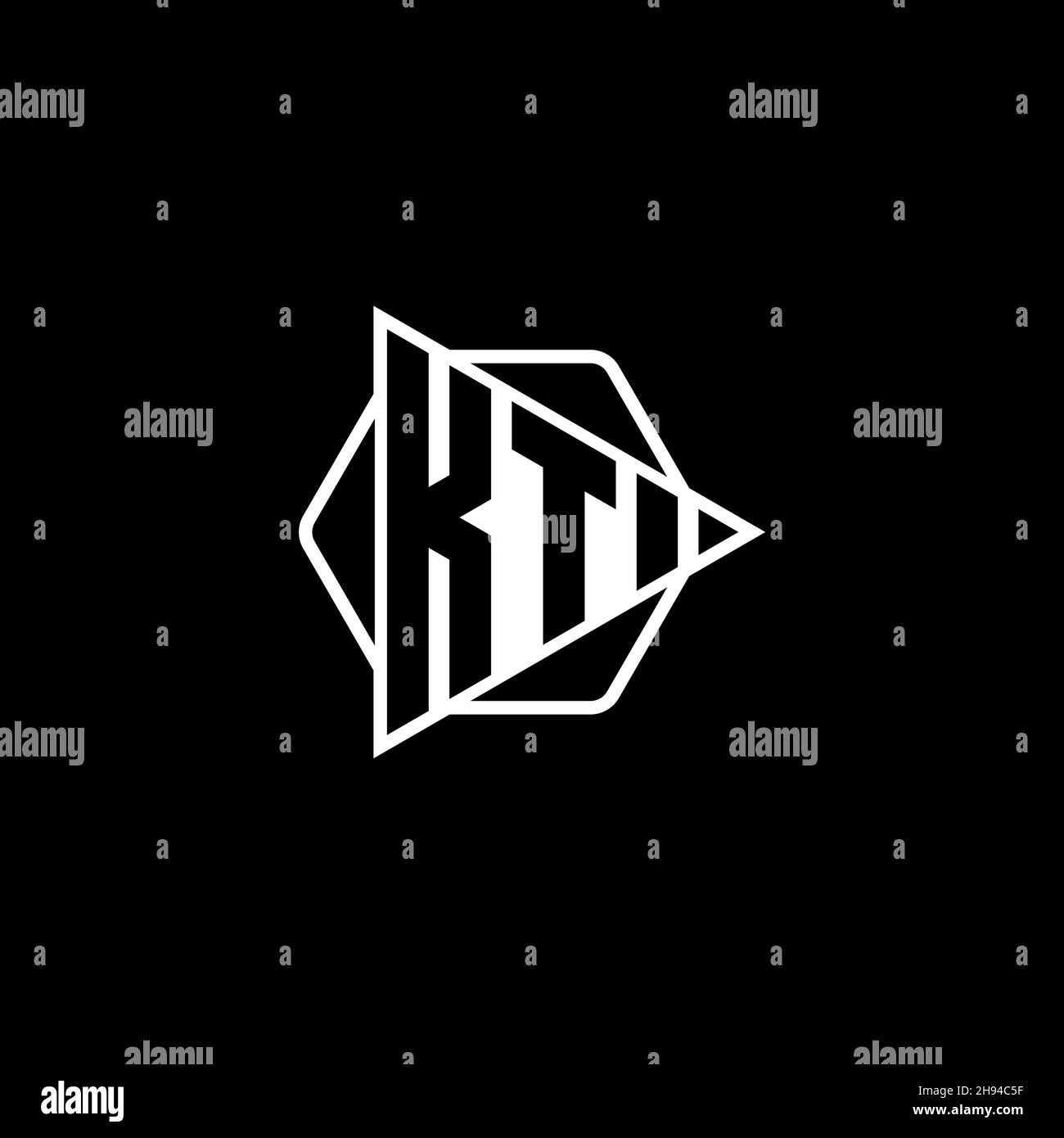 Kt circle logo Black and White Stock Photos & Images - Alamy