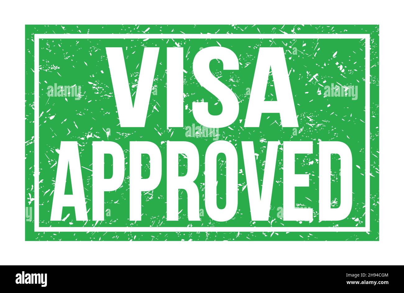 Visa approved stamp Cut Out Stock Images & Pictures - Alamy