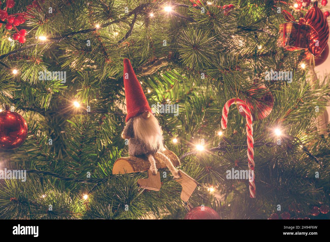 Christmas Puppet And Other Decorations Stock Photo - Alamy