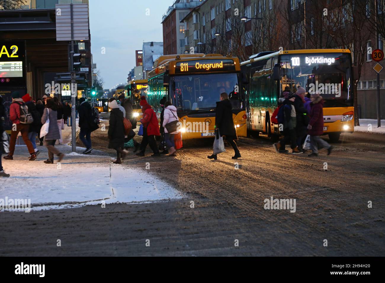 Daily life in Uppsala, Sweden, during Friday. People outside Uppsala ...