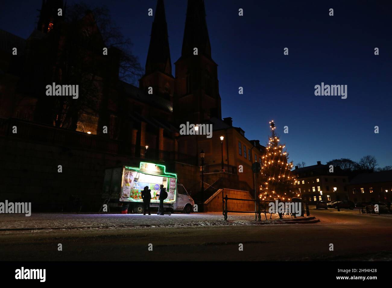 Daily life in Uppsala, Sweden, during Friday. In the picture: A food ...
