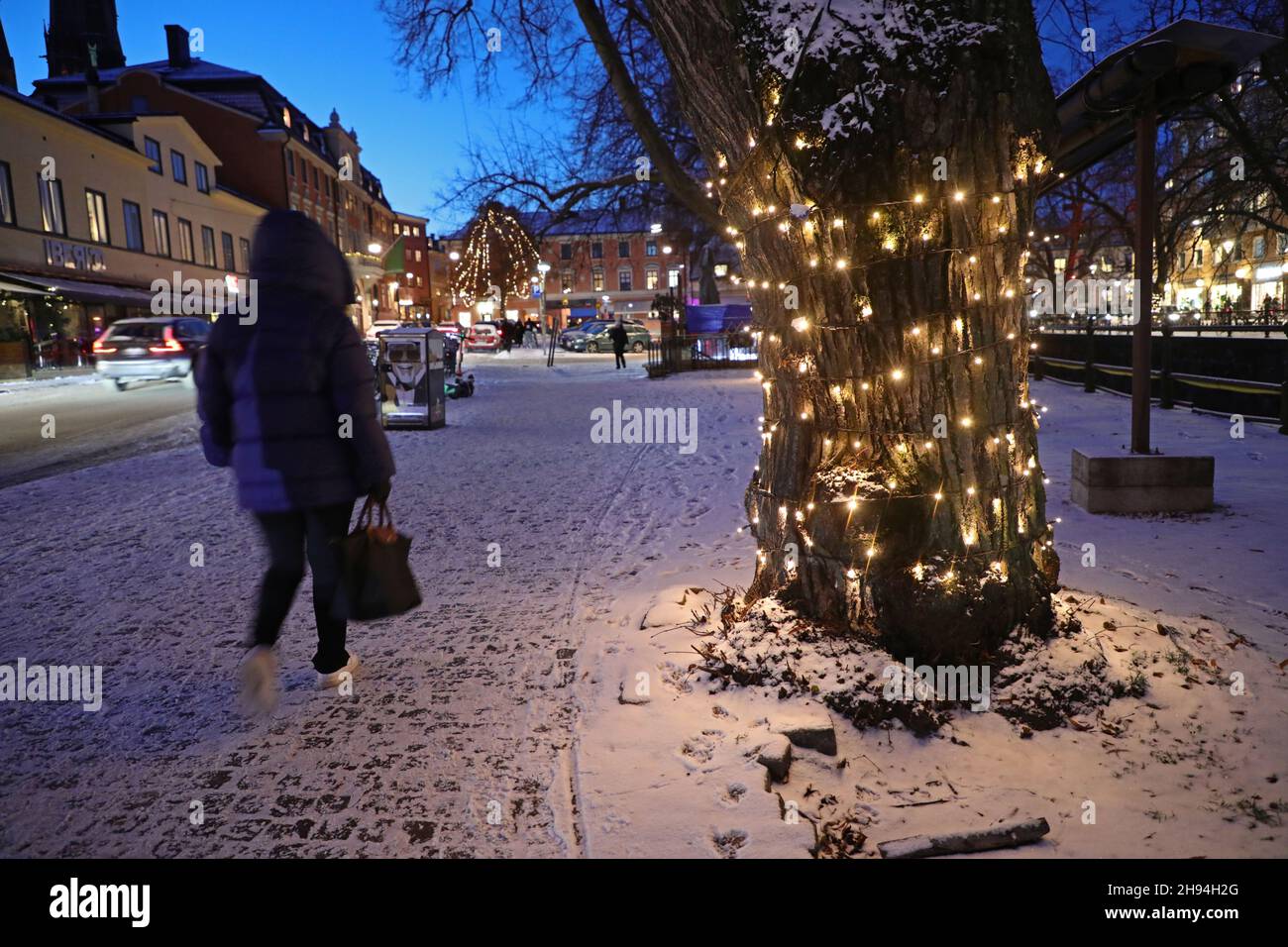 Daily life in Uppsala, Sweden, during Friday Stock Photo - Alamy