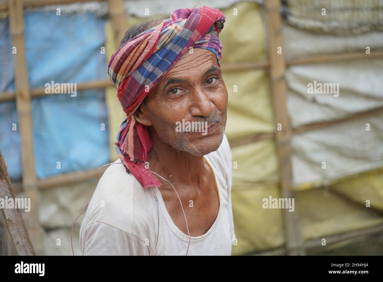 Indian farmer standing working in hi-res stock photography and images ...