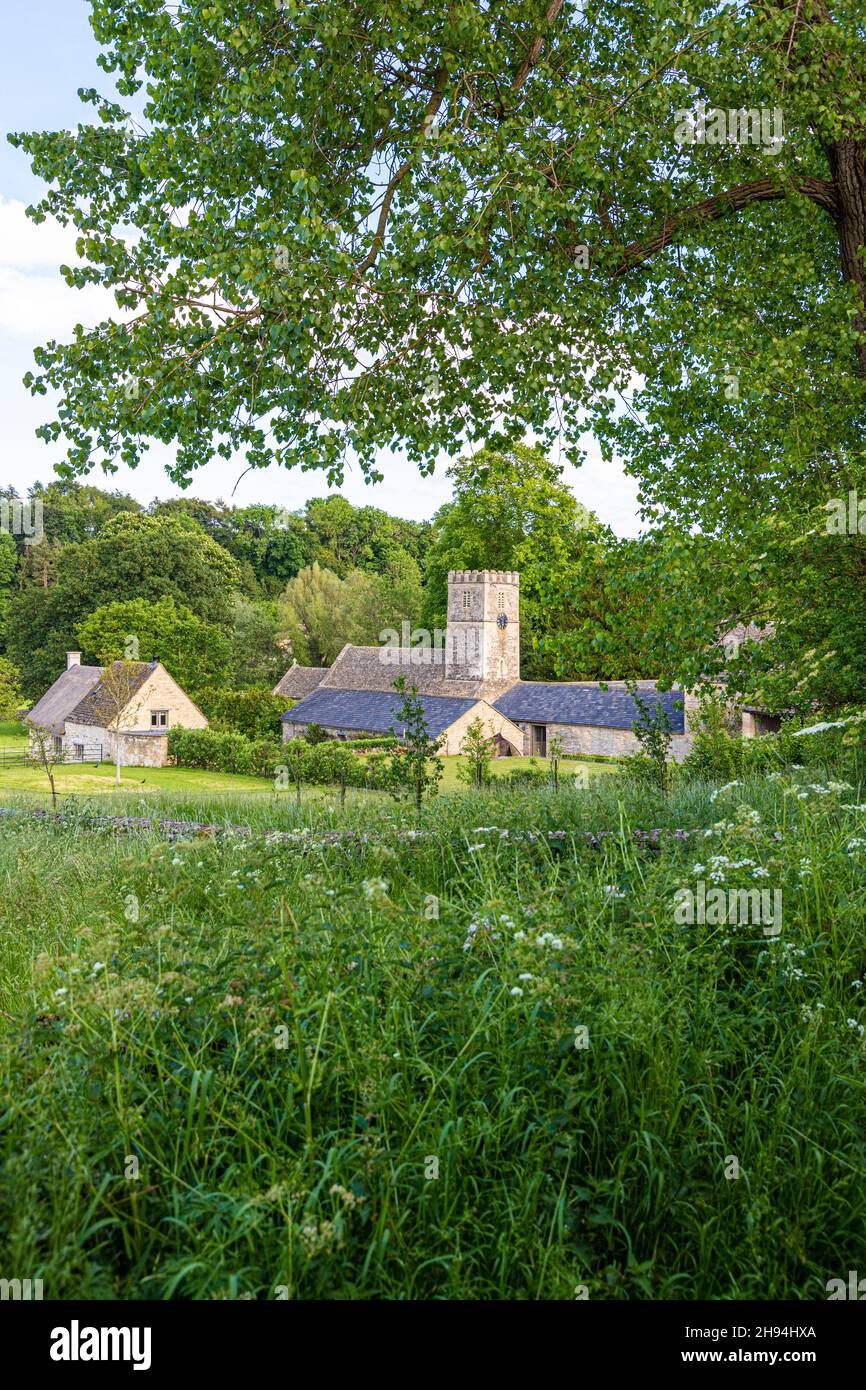 The Cotswold village of Coln Rogers, Gloucestershire UK Stock Photo - Alamy