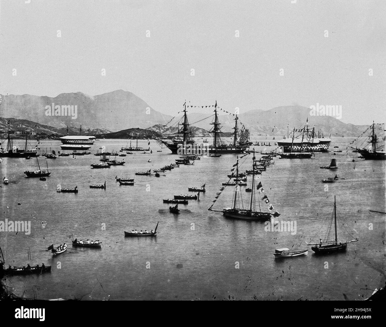HONG-KONG - 1869 - HMS Galatea carrying H. R. H. Prince Alfred -The ...