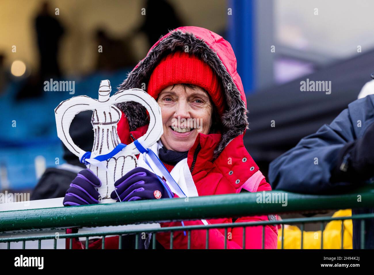 A Buxton fan before the Emirates FA Cup second round match at the ...