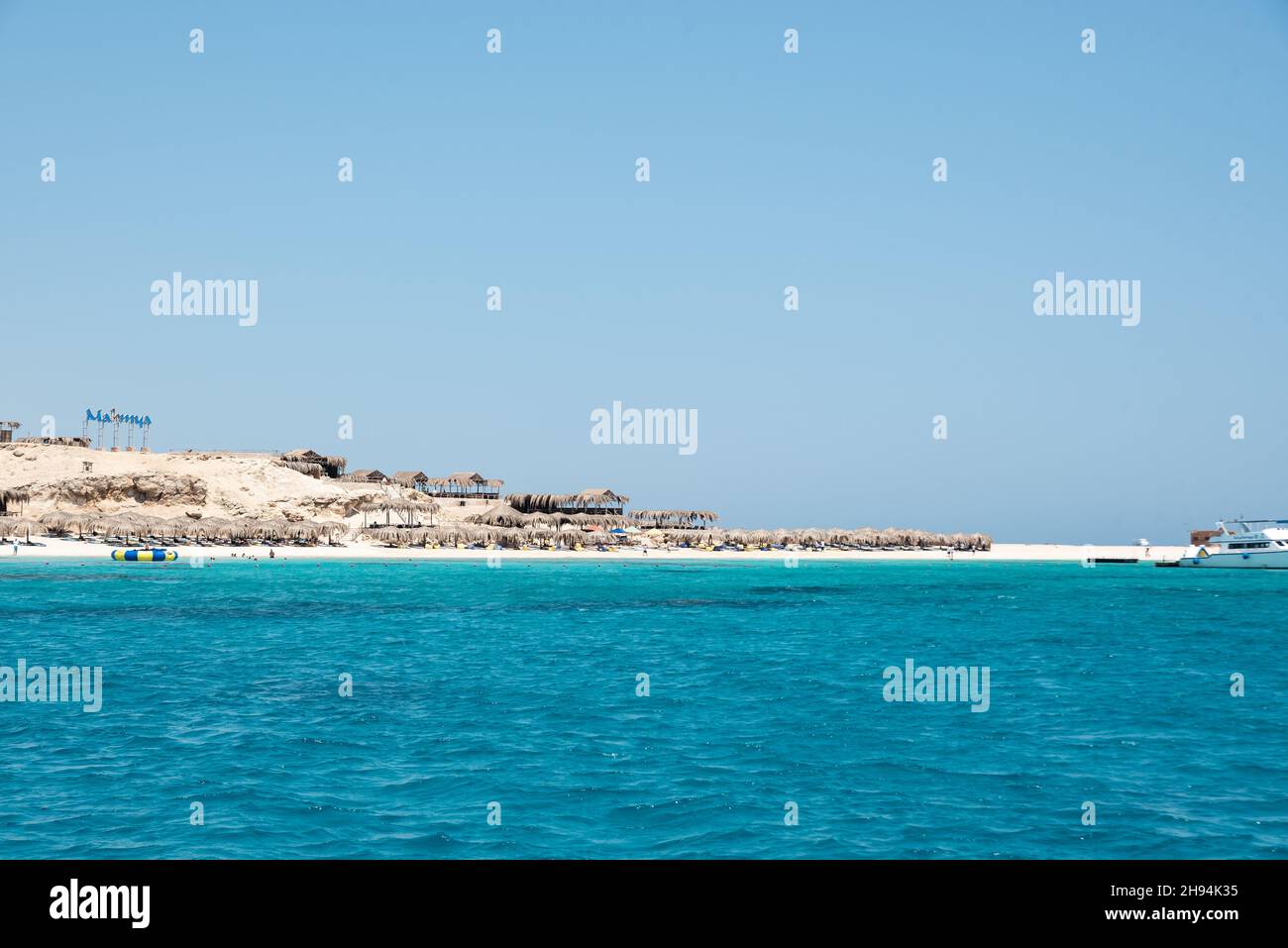 Hurghada, Egypt - August 29, 2021: Mahmya Beach on Giftun Island. A ...