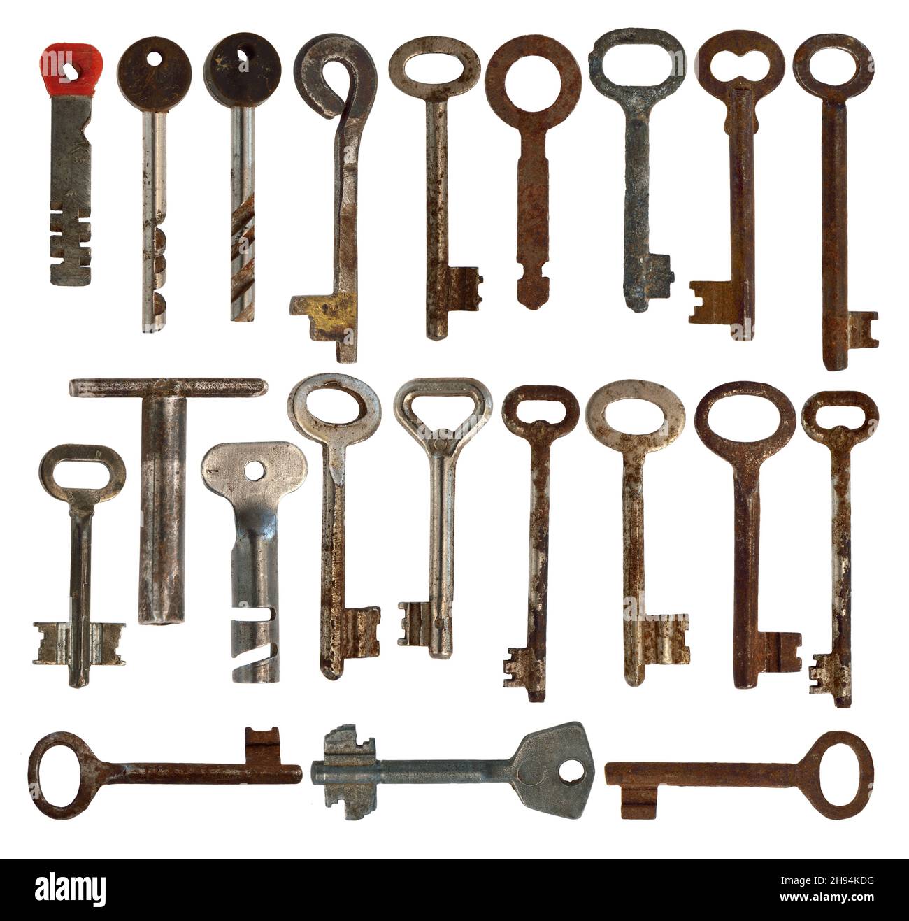 Keys from the door isolated. Collection Stock Photo - Alamy