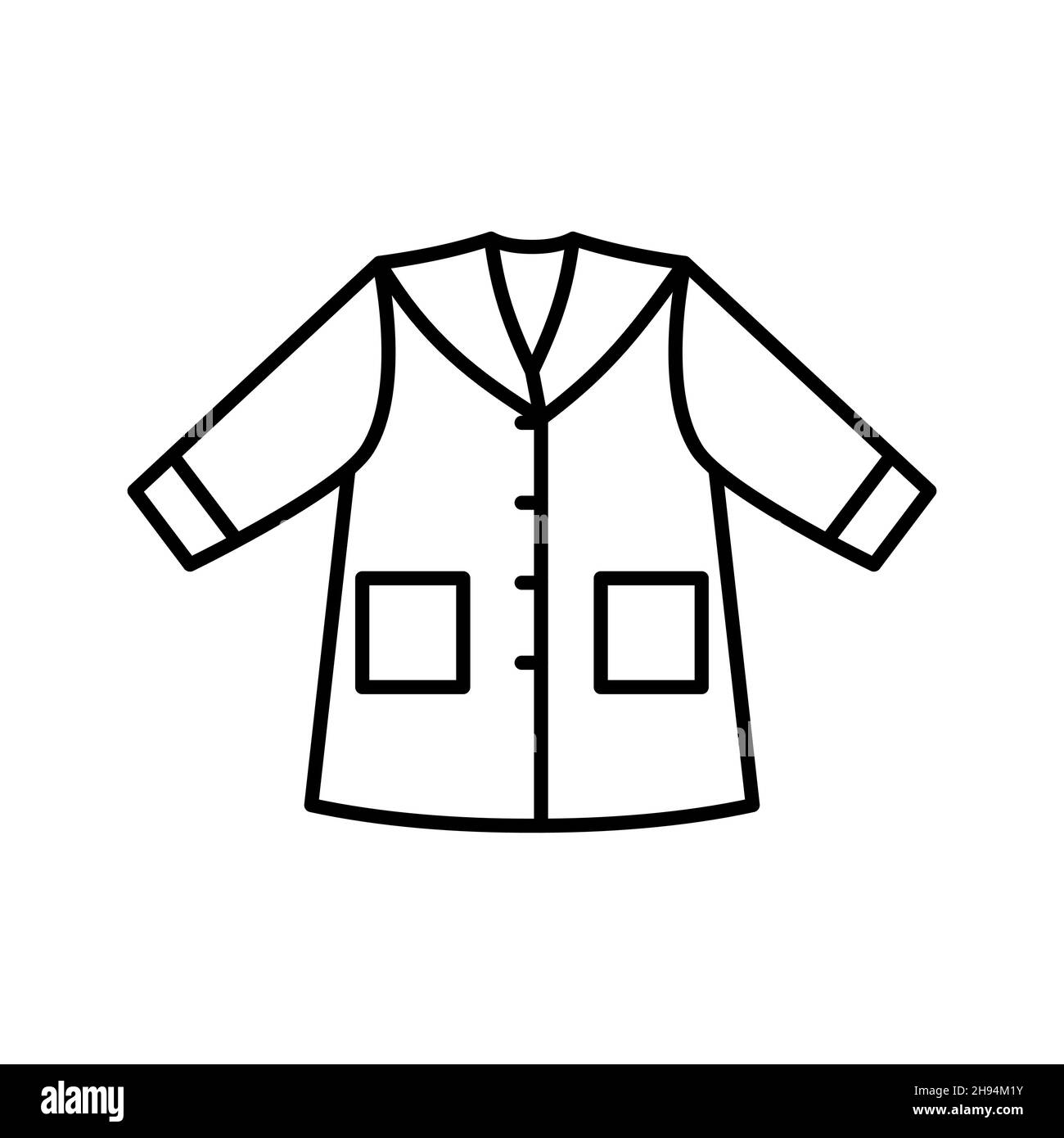 Coat Clipart Black And White Simple