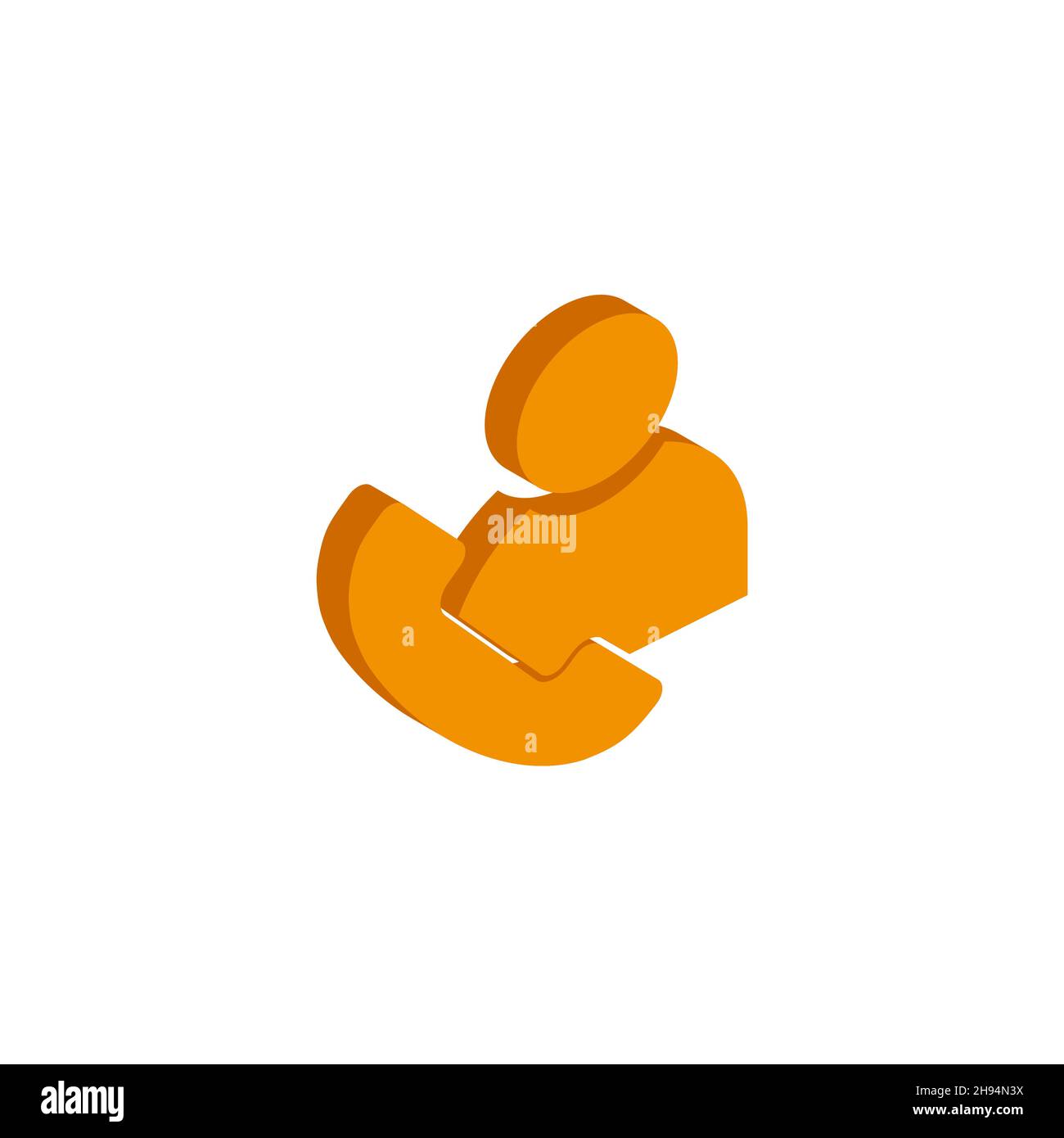 Vector isometric user icon on a white background. EPS Stock Vector ...