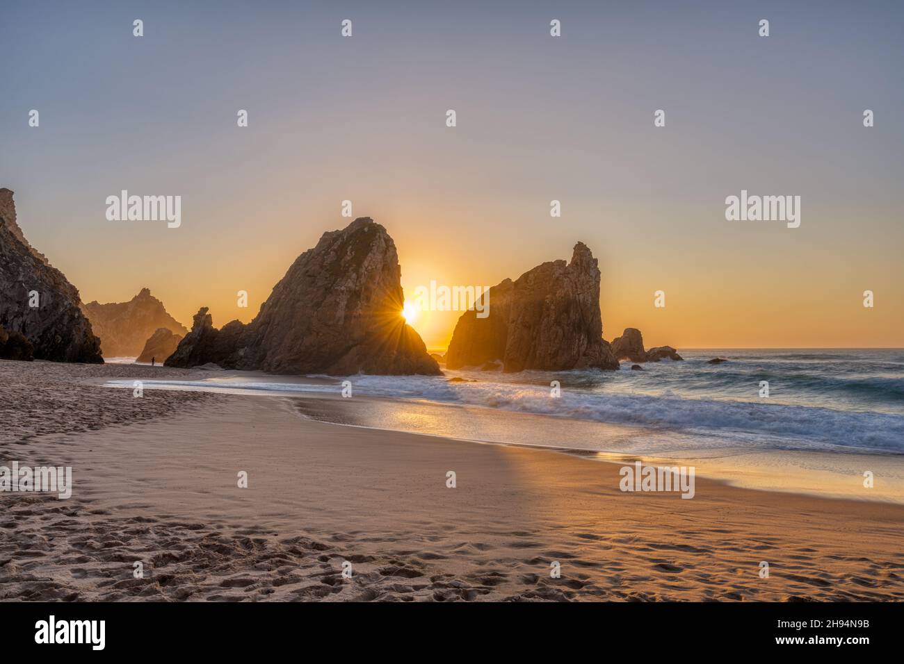 Beautiful sunset portugal beach hi-res stock photography and images - Alamy