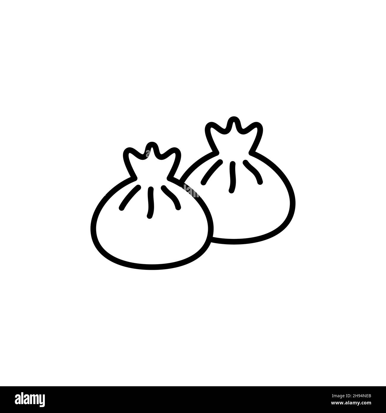Cartoon dumpling Black and White Stock Photos & Images - Alamy
