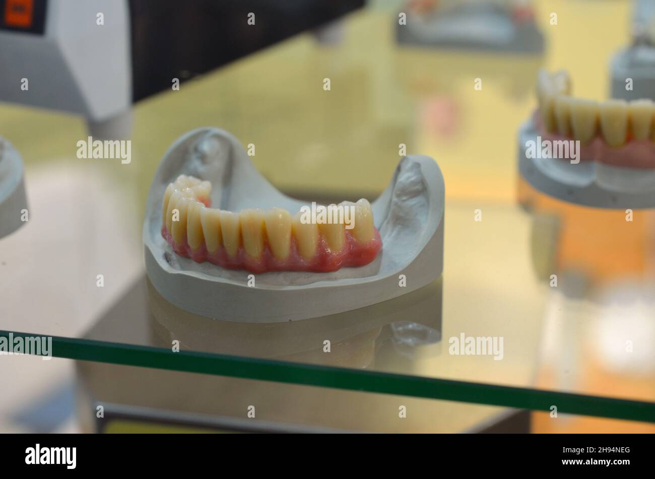Stomatology teeth models dental education model with denture Stock ...