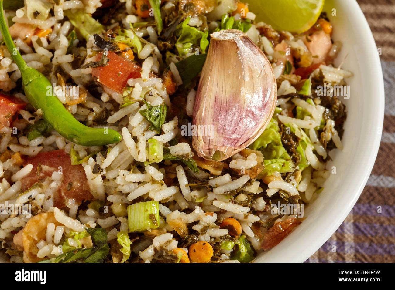 Lahpet Thoke or Burmese tea leaf salad. A classic dish from Myanmar ...