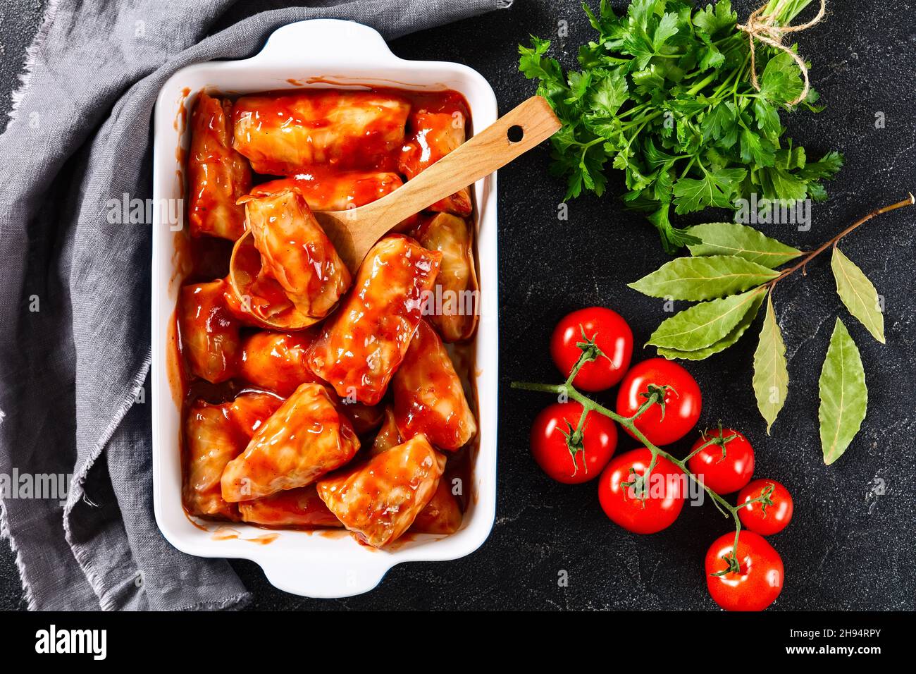 Ukrainian golubtsi are cabbage rolls stuffed with ground beef and rice ...