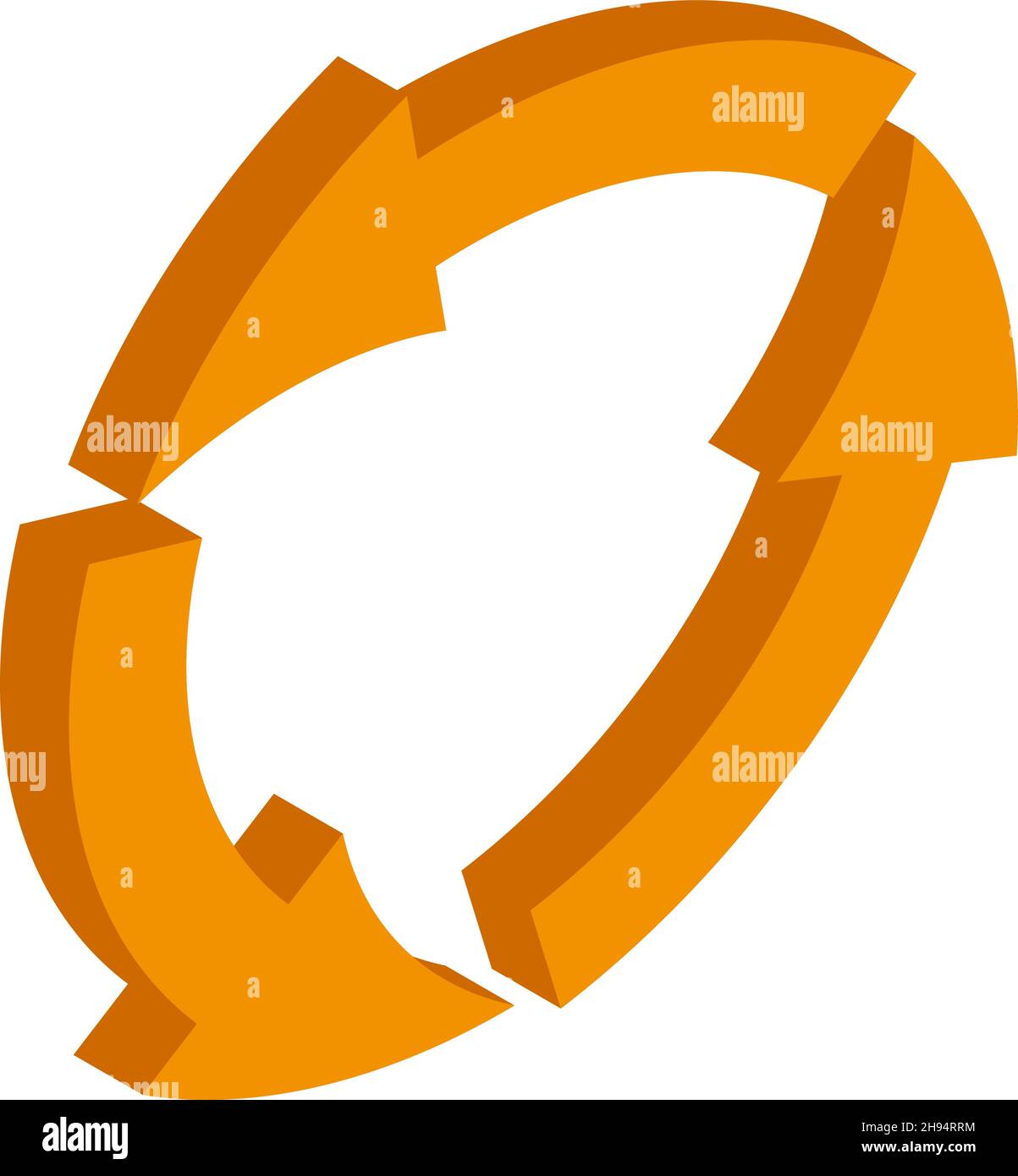 Vector isometric arrows icon on a white background EPS Stock Vector ...