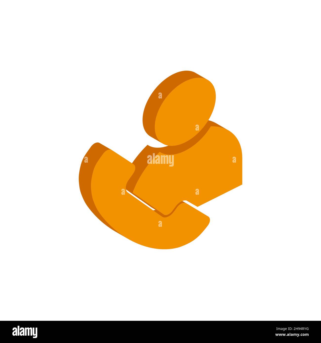 Vector isometric user icon on a white background. EPS Stock Vector ...