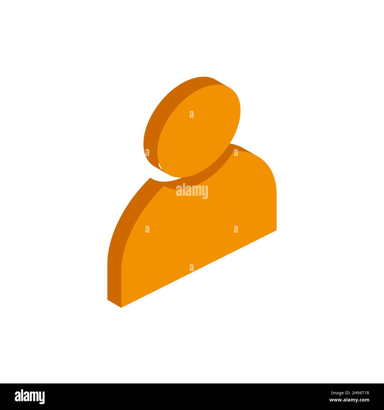 Vector isometric user icon on a white background. EPS Stock Vector ...