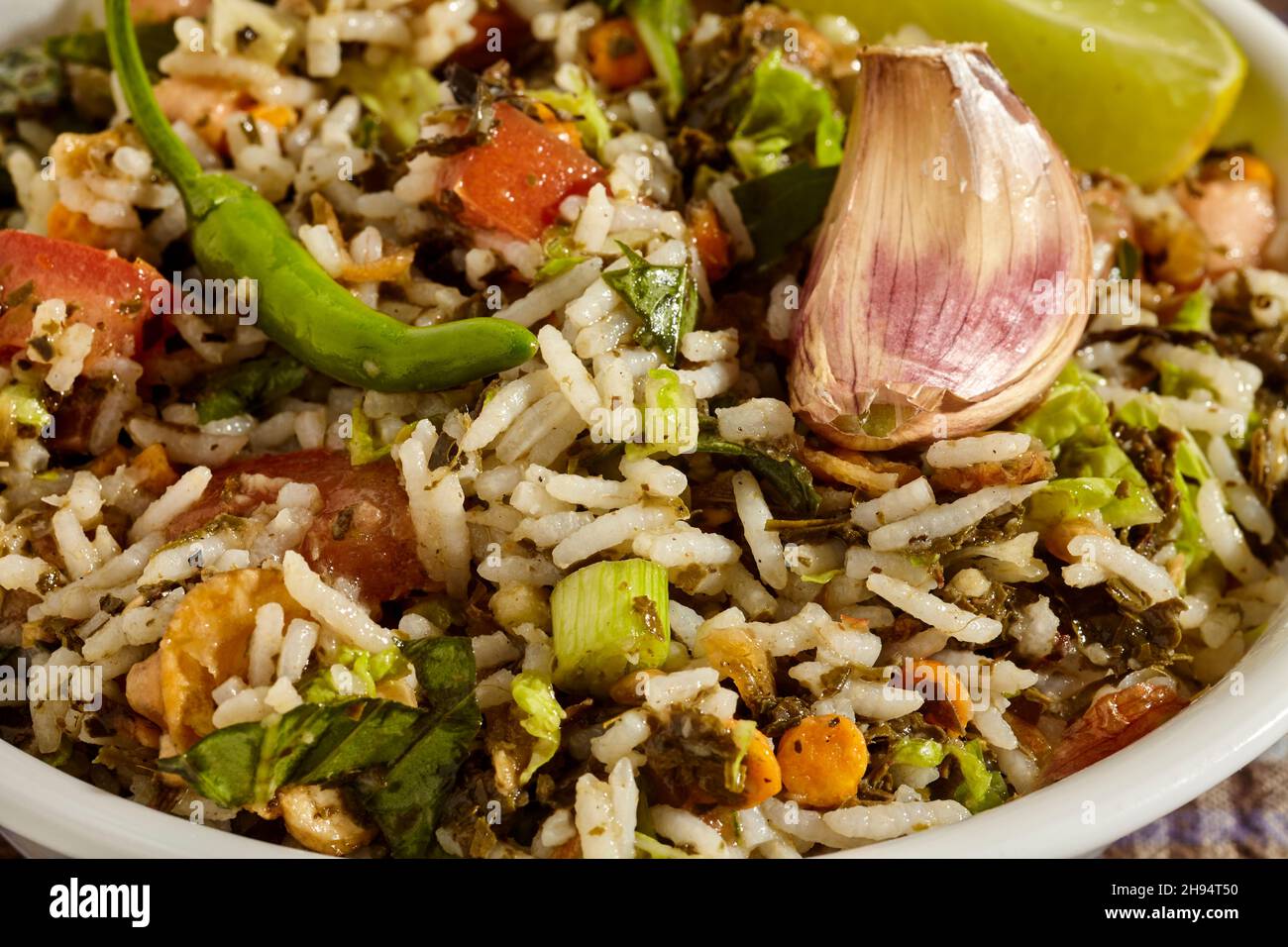Lahpet Thoke or Burmese tea leaf salad. A classic dish from Myanmar ...